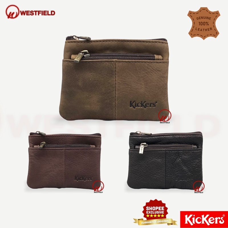 KICKERS PREMIUM LEATHER COIN & CARD POCKET WALLET PURSE ( KIC 88369 ...