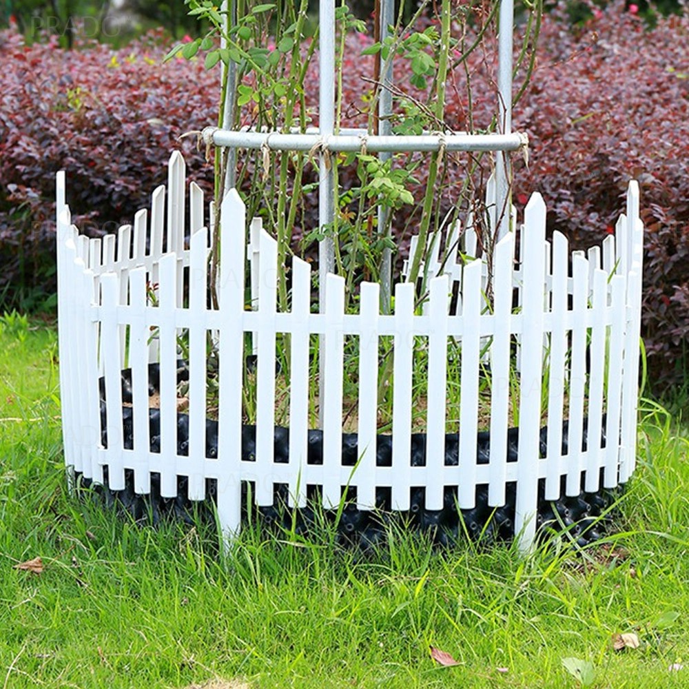 PRADO Outdoor 60cm/49cm White Home Garden Fence Indoor Fencing ...