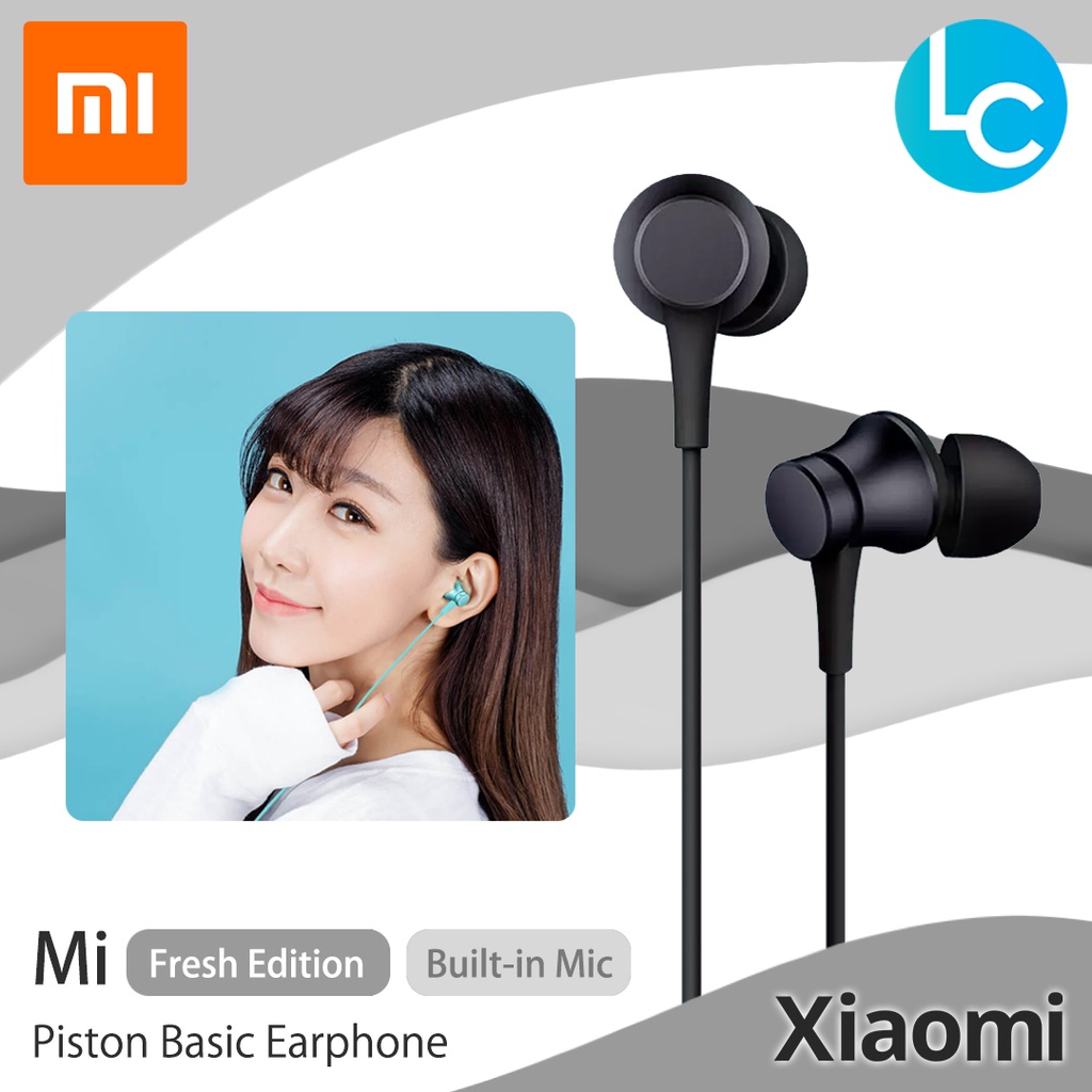 Xiaomi Original Mi Piston Basic Fresh Edition In-ear Earphones with Mic ...