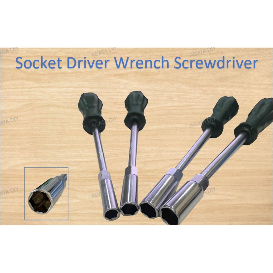 Hexagon Nut Deep Socket Screw Driver Hex Nut Deep hole Screwdriver 8mm ...