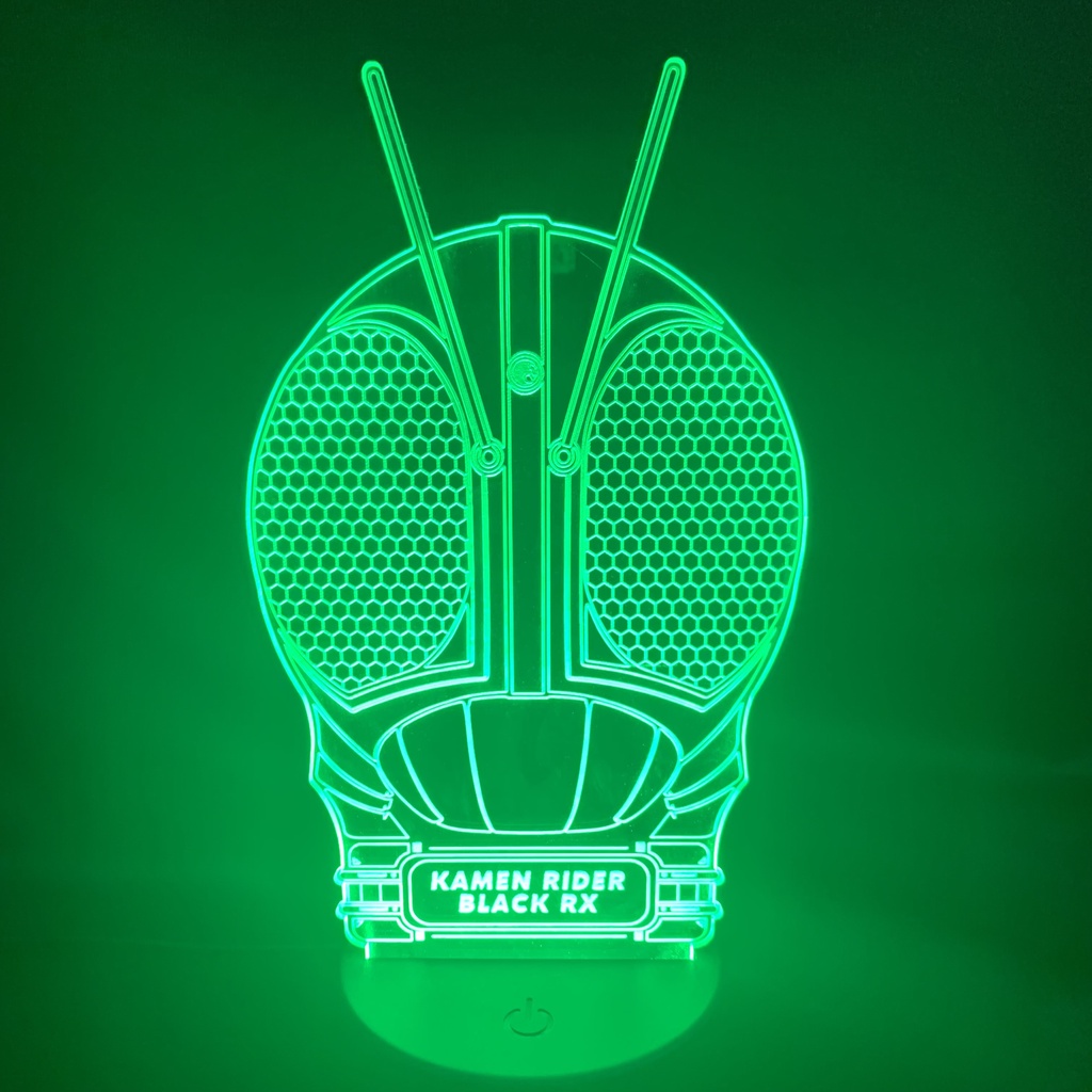 Kamen Rider Black RX LED Lamp (RGB Colors + REMOTE) Night Bed Light ...