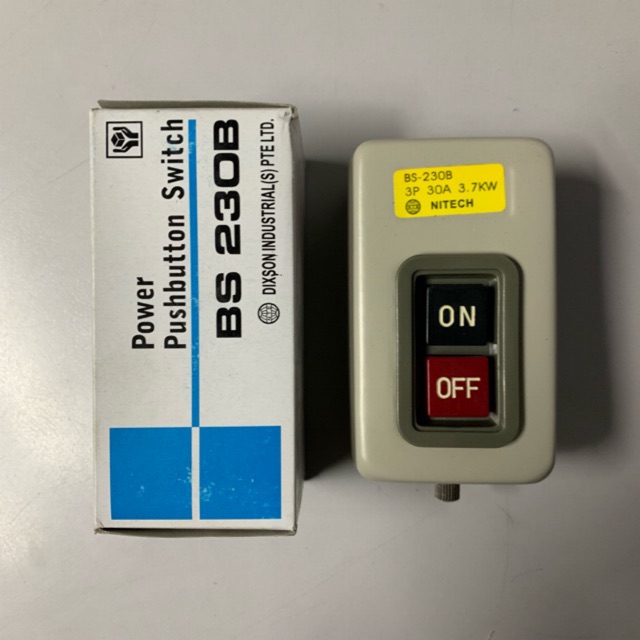 [100% ORIGINAL] NITECH 500V 2.2KW 3P 20A POWER PUSH BUTTON SWITCH ...