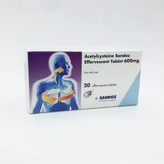 Sandoz Acetylcysteine 600mg Effervescent Tab 10x2s | Cough with phelgm ...