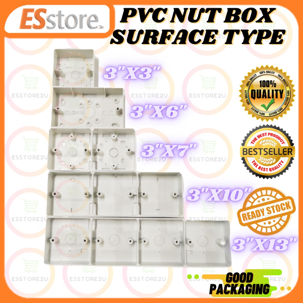 Esstore2u 1 GANG / 2 WAY / 2 GANG / 3 GANG / 4 GANG PVC SOCKET SWITCH ...