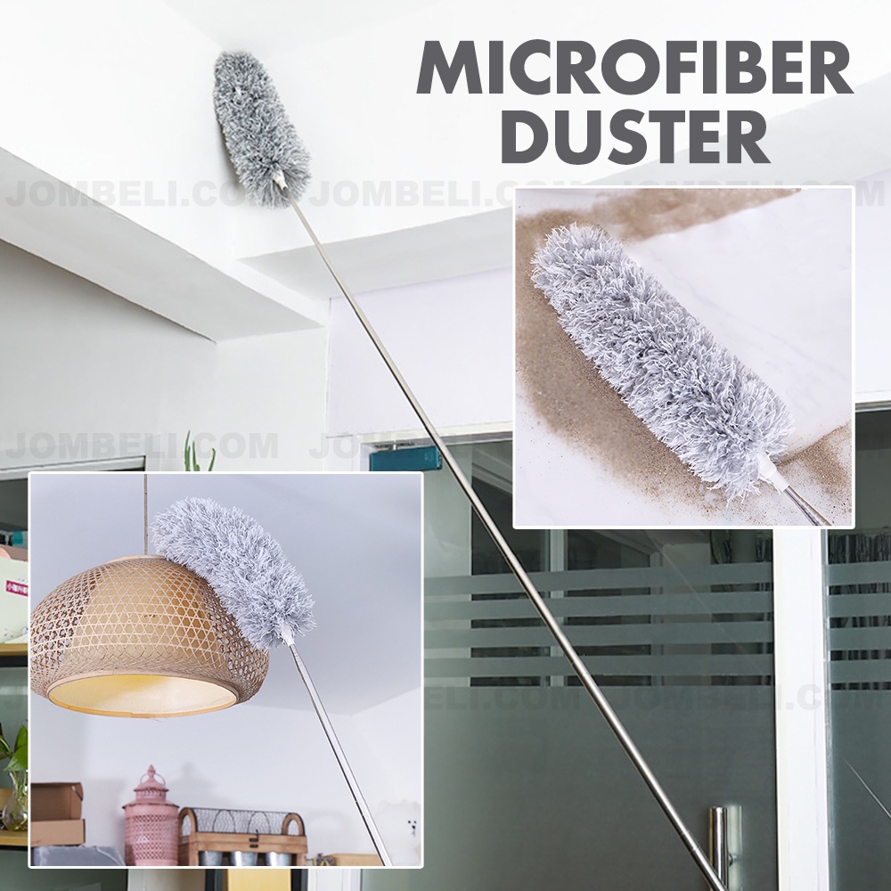 MICROFIBER DUSTER 280CM Extendable Expandable Feather Duster Washable ...