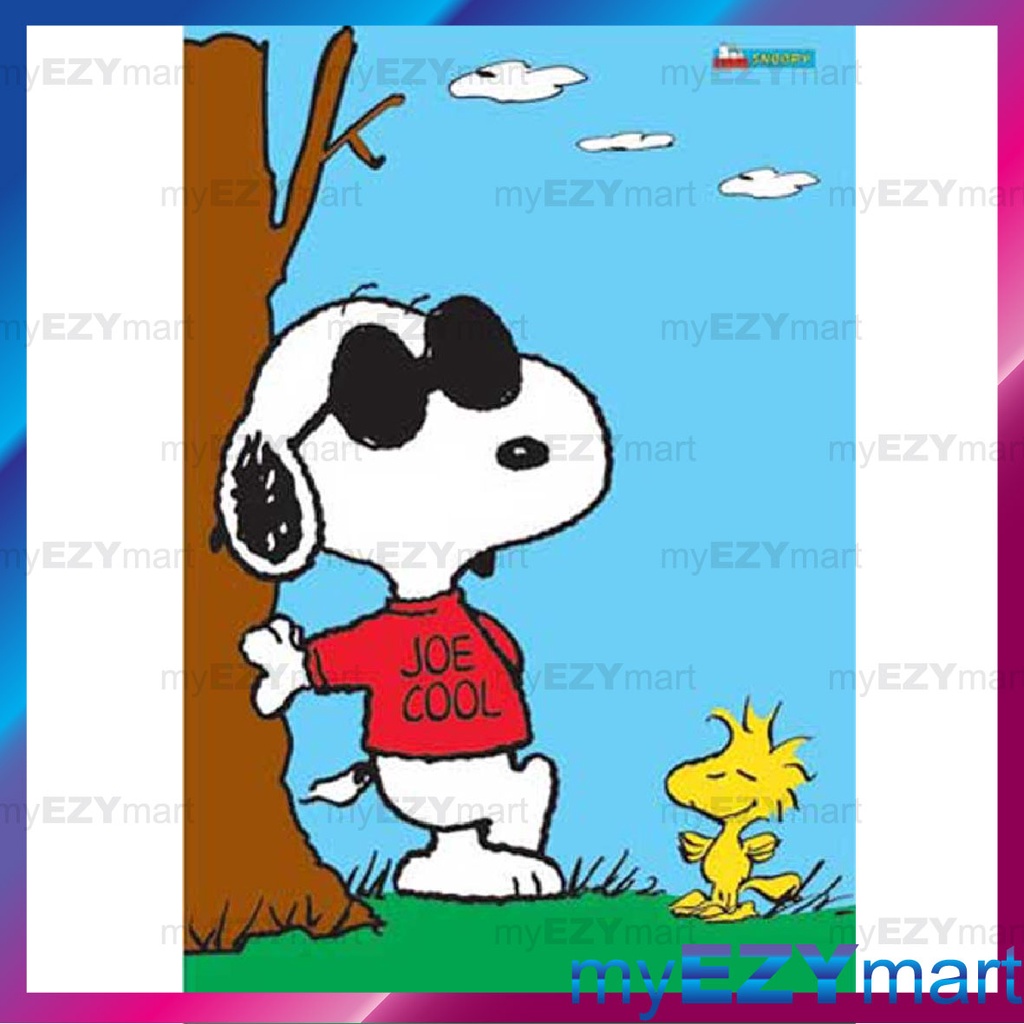 DIY Digital Oil Painting Paint By Numbers On Snoopy [20cmx20cm] / Cat ...