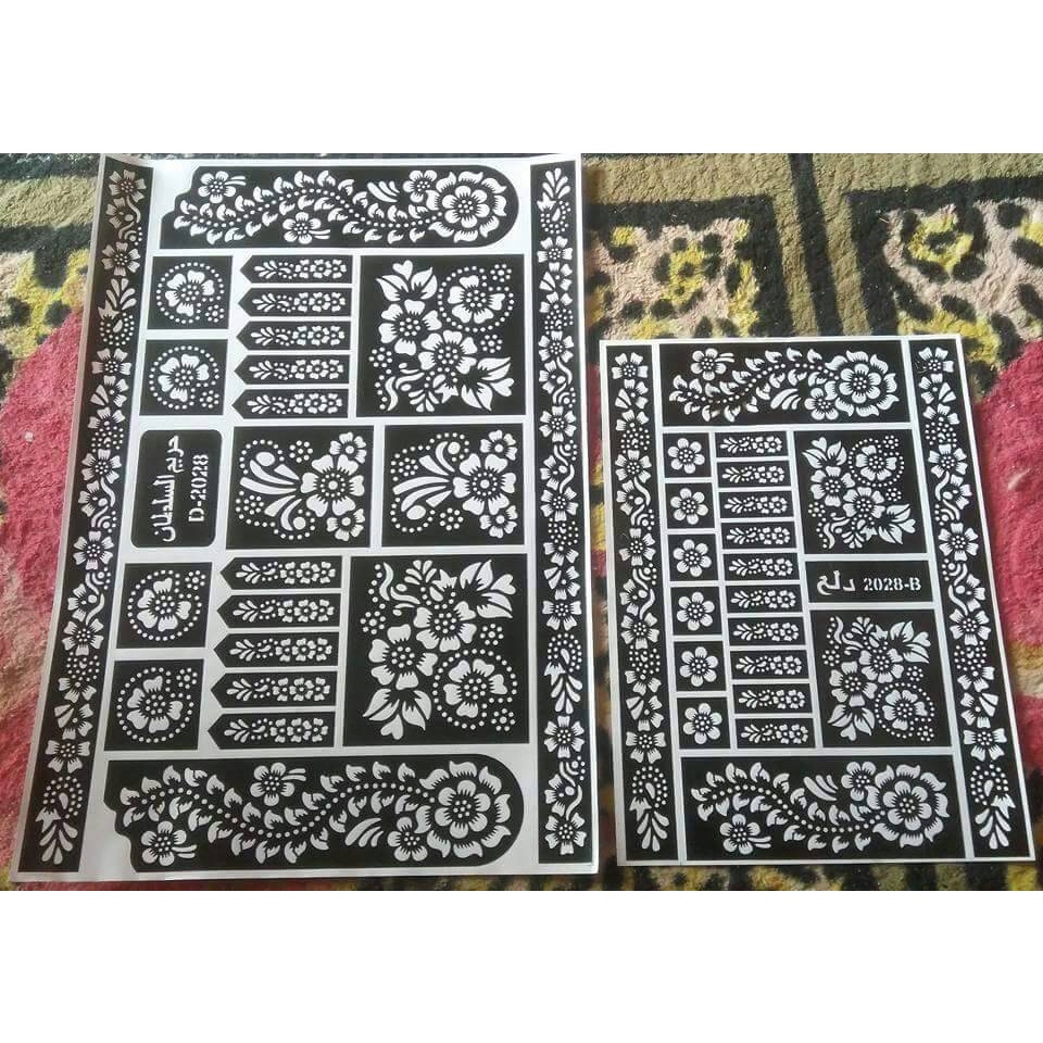 STICKER INAI TANGAN / STICKER HENNA DESIGN | Shopee Malaysia