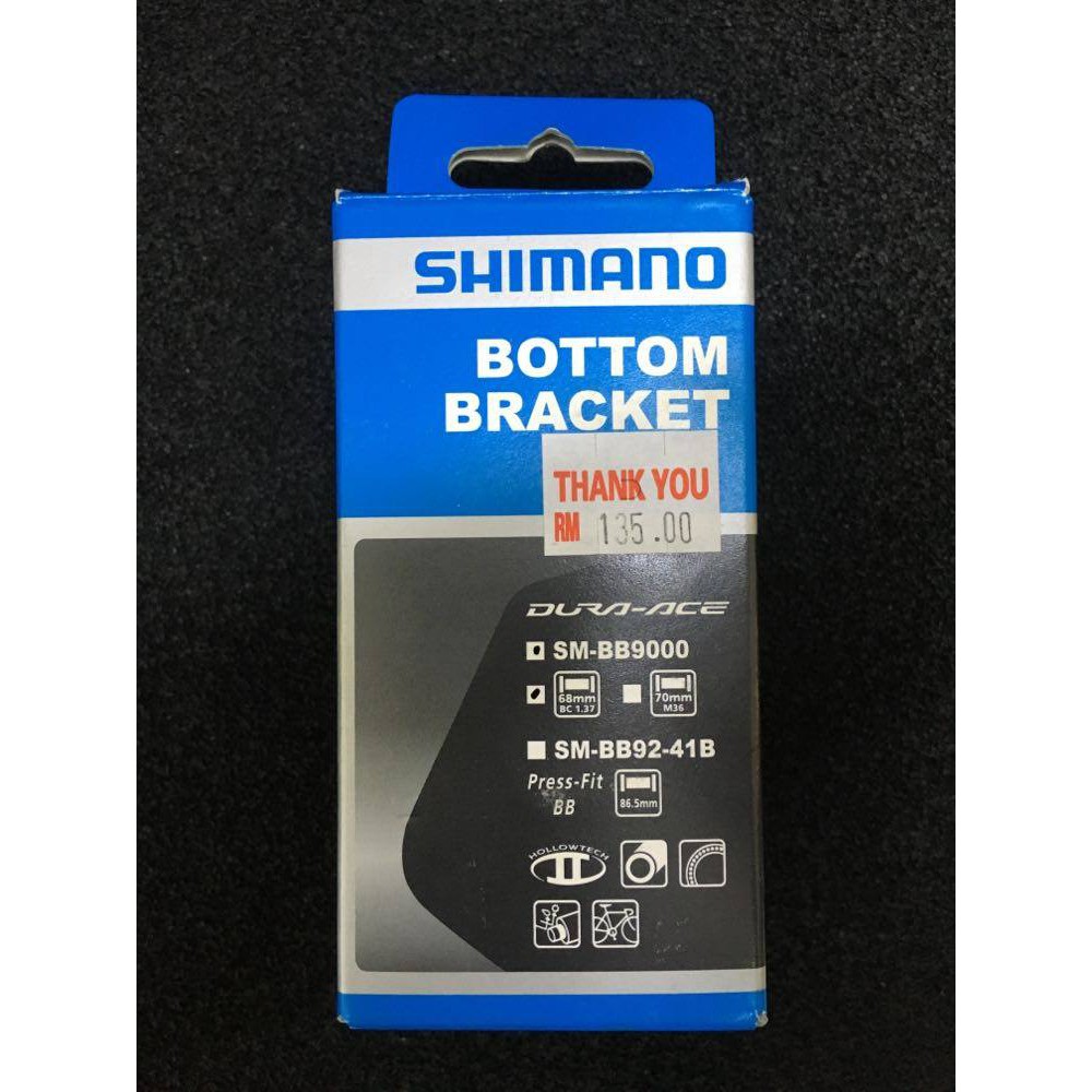 [READYSTOCK] Shimano Bottom Bracket DURA-ACE SM-BB9000 68mm BC 1.37 (BSA) BB Roadbike | Shopee ...