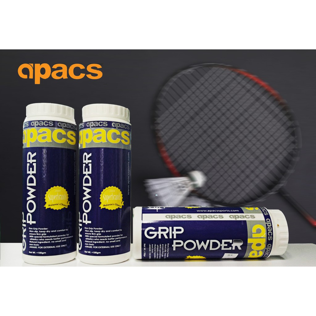 apacs grip powder 100gm/badminton powder | Shopee Malaysia