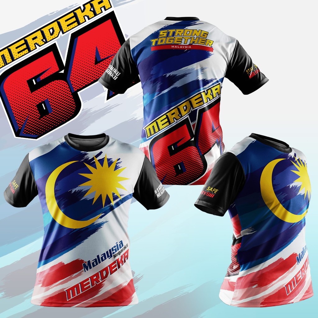 Merdeka Merdeka Berdaulat Jersi Merdeka 2021 Merdeka 64 Tahun | Shopee ...