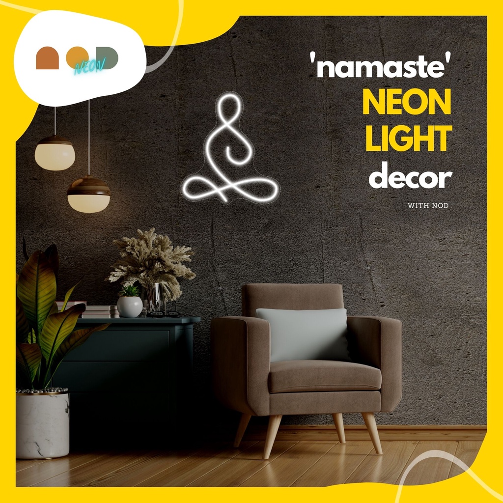 One Line Art Namaste Neon Light decor | Shopee Malaysia