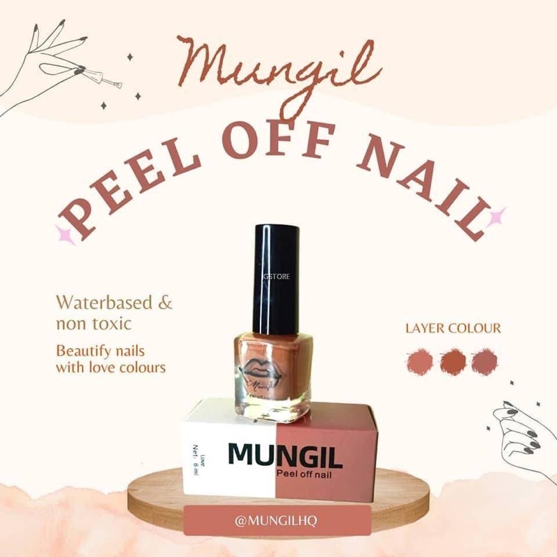 MUNGIL PEEL OFF NAIL READY STOCK 5 COLOUR OF PEEL ORIGINAL HQ | Shopee Malaysia
