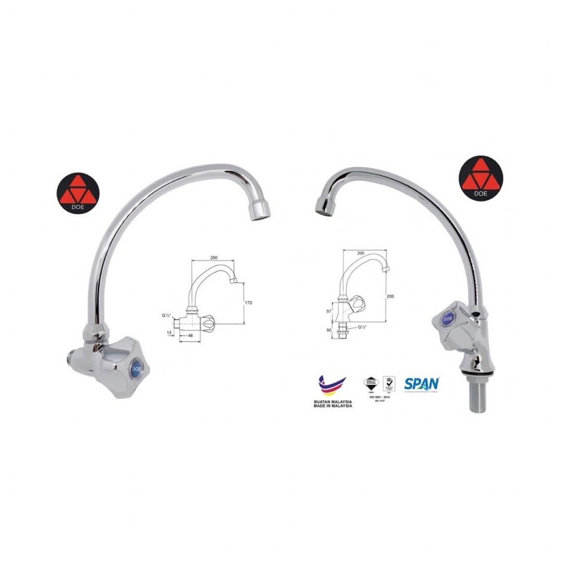 Doe Sink Tap(DE115A/DE116A) | Shopee Malaysia