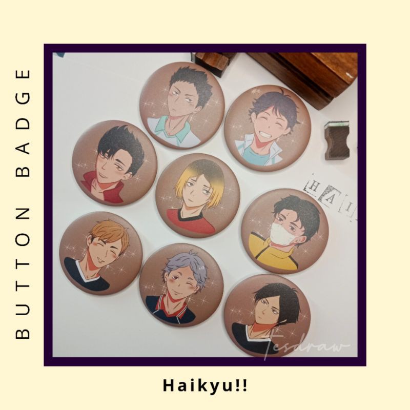 Haikyuu!! Fanart Button Badge | Shopee Malaysia