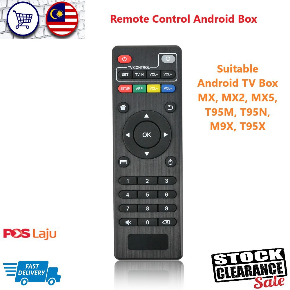 Remote Control Controller For MX2 MXQ M8 M8S Android TV Box | Shopee ...