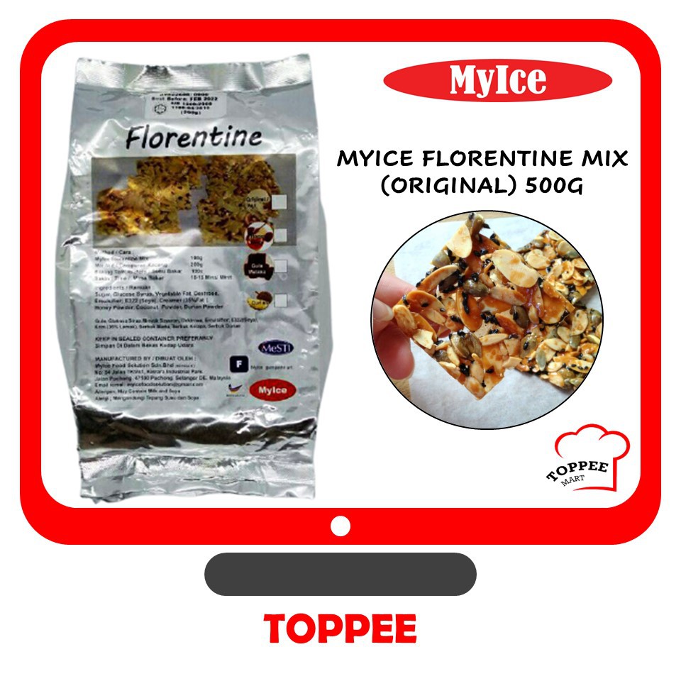 MYICE Florentine Mix Original 500g / Tepung Biskut Florentine 500g ...