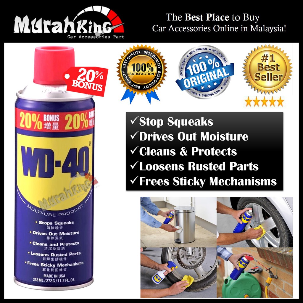 WD-40 MULTIPURPOSE SPRAY - WD40 333ML (Extra 20% Bonus) | Shopee Malaysia