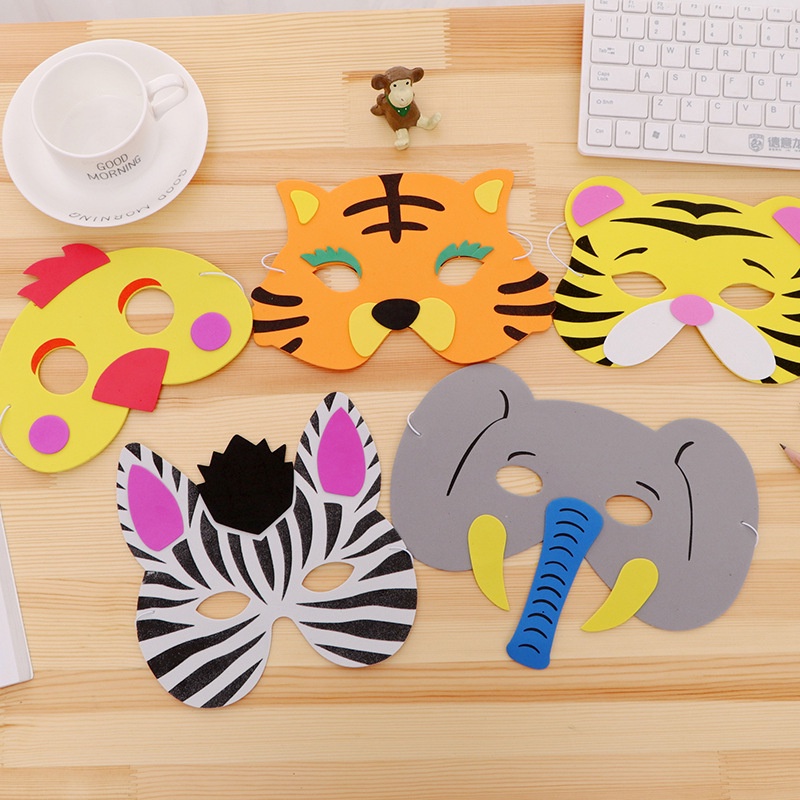 Baby Kids Cartoon Animal Mask Party Cosplay Toys Pretend Play | Shopee ...