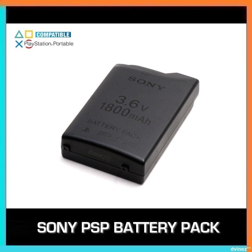 Sony Playstation Portable 1000 PSP Fat 1800mAh Replacement Battery Pack ...