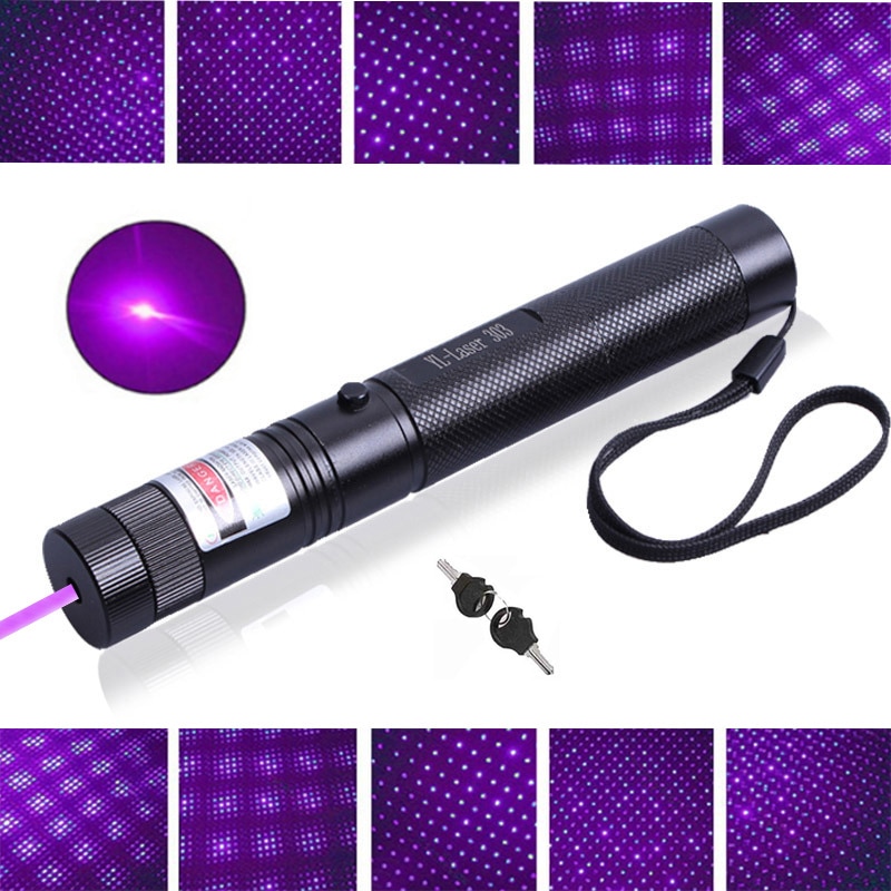 5mW high-power laser pointer 10000m ultra-far radiation violet blue ...
