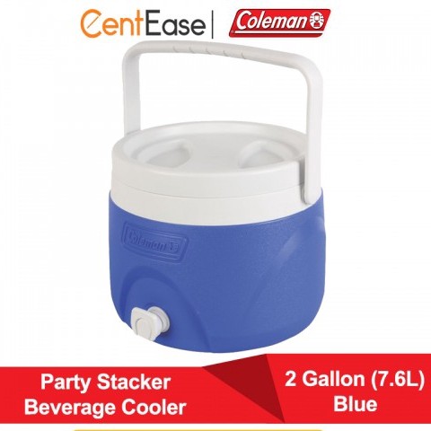 Coleman 2 Gallon (7.6L) Party Stacker Beverage Cooler- Blue (3000000736 ...