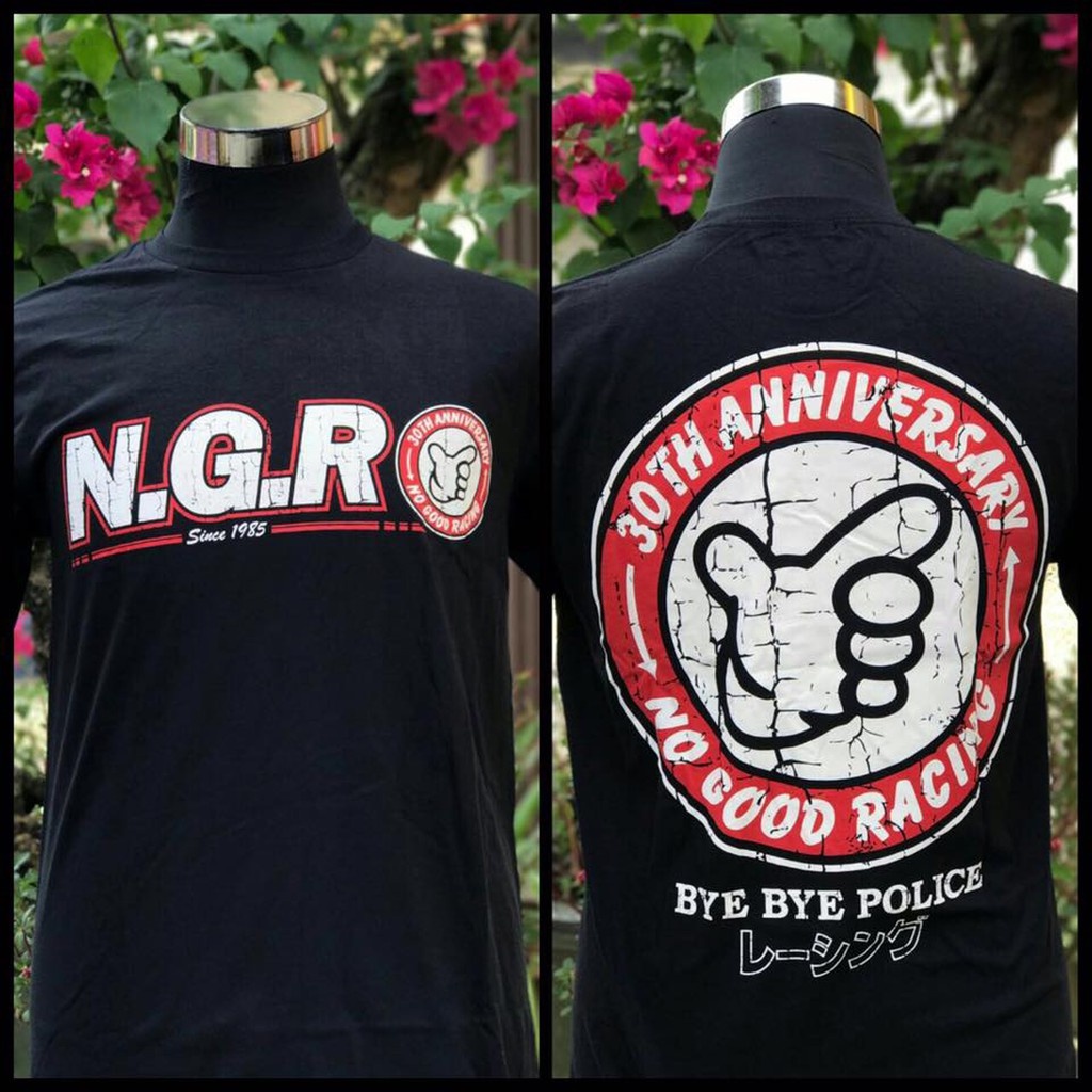 NGR No Good Racing 30th Anniversary EST.1985 (Black Tshirt) | Shopee ...