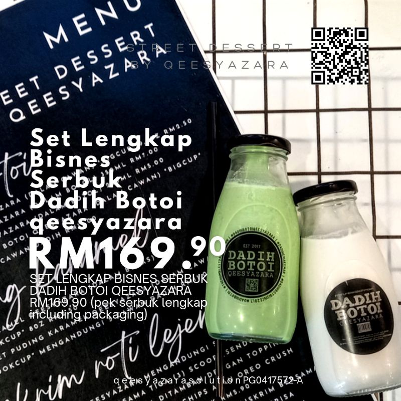 SET BISNES LENGKAP SERBUK DADIH BOTOI QEESYAZARA [AGAR-AGAR/PUDING ...