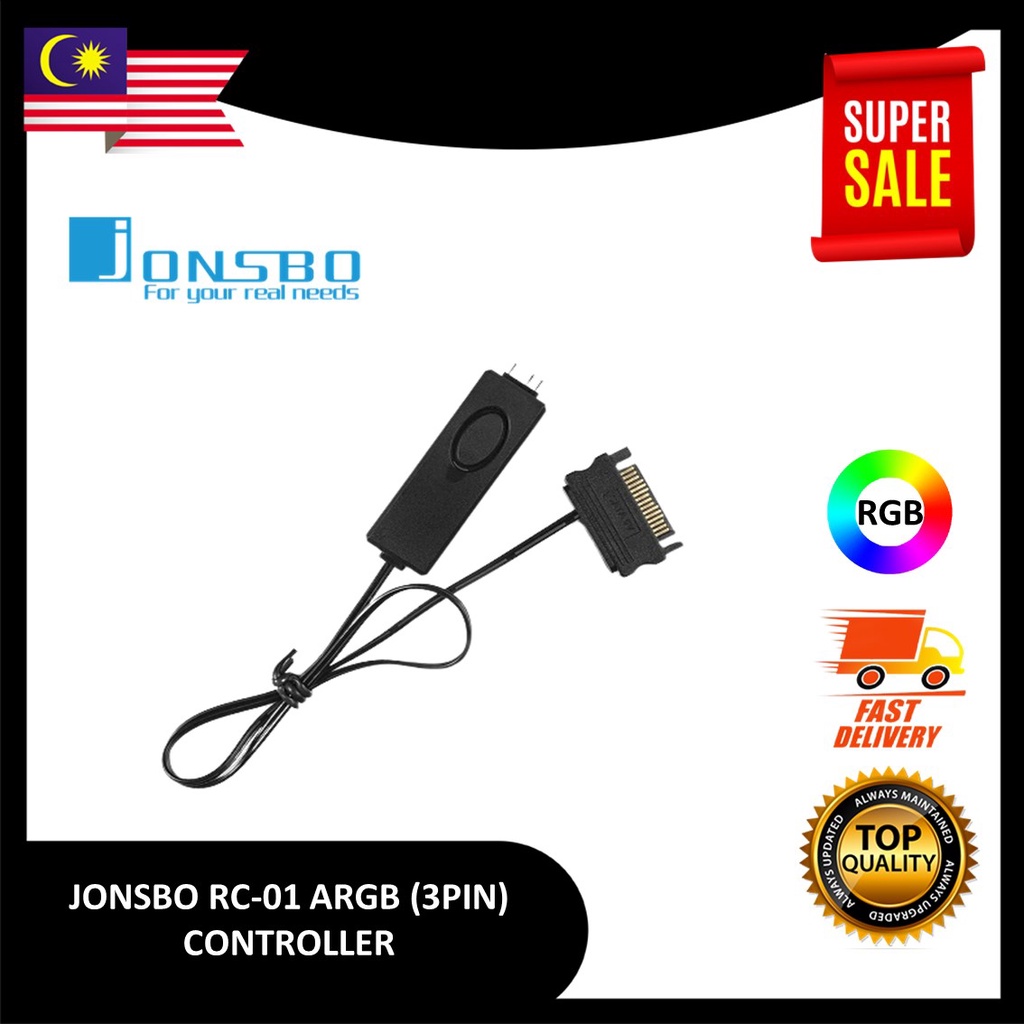 Jonsbo Rc 01 Argb 3pin Controller Shopee Malaysia