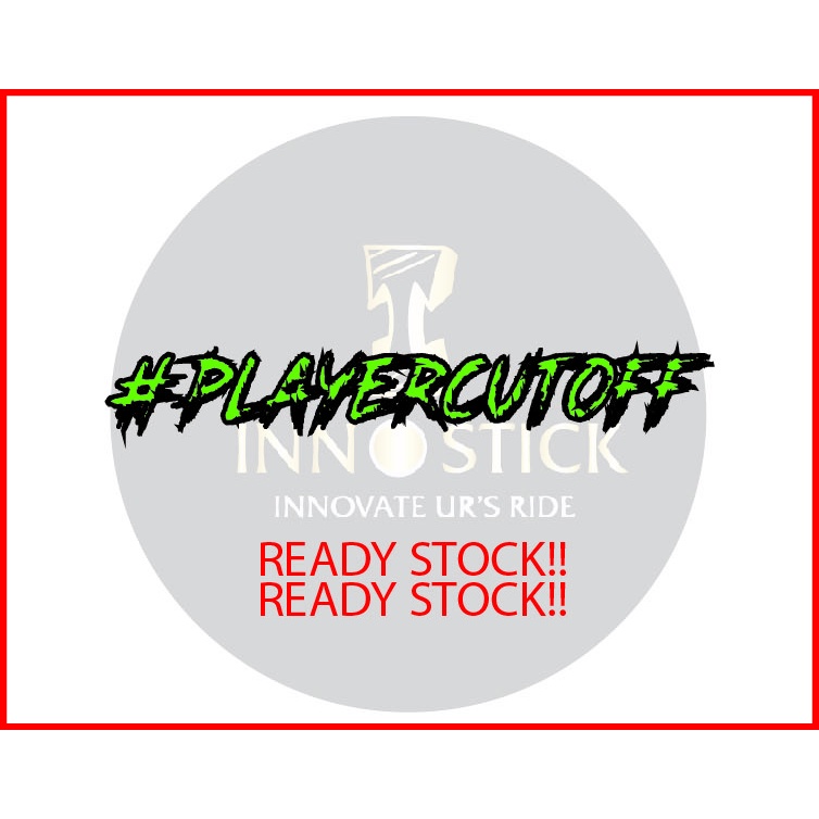 Sticker PlayerCutOff Motor Strip Transparent Sticker motor | Shopee ...