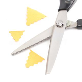 Gunting Kain Bergerigi/Gunting Kain Zigzag, Potong Jahit Kain, 2 Mata ...