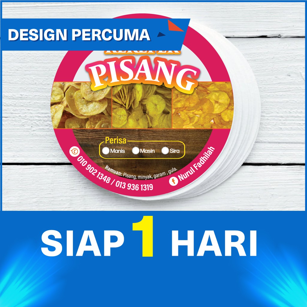 Sticker bulat-label produk-sticker label bulat | Shopee Malaysia