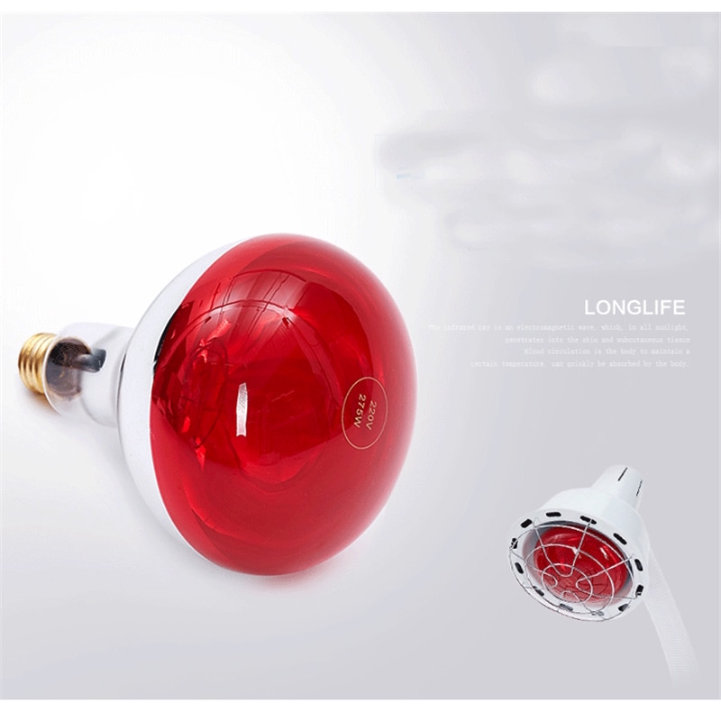 Infrared therapy light bulbs 275w household far red bulb screw beauty ...