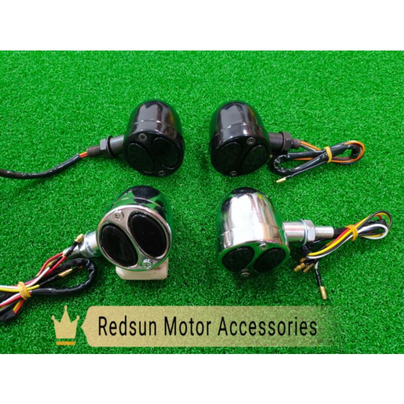 Universal Motorcycle Signal 2 in 1 with signal light harley bobber ...