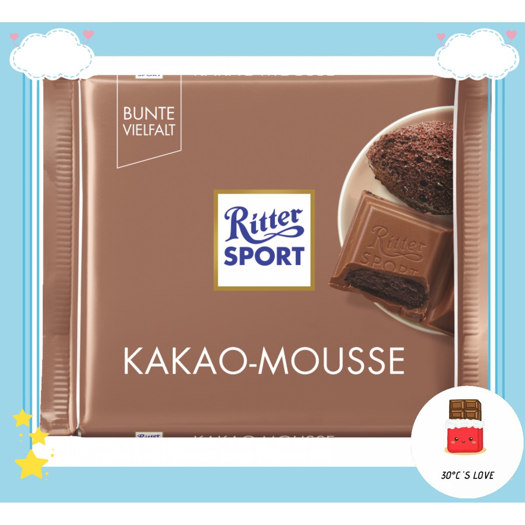 RITTER SPORT KAKAO-MOUSSE (COCOA MOUSE) 100GM | Shopee Malaysia