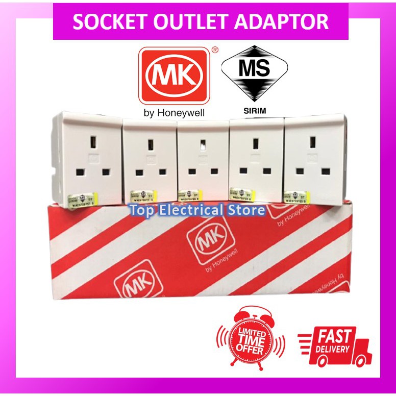 MK 692 3WAY 13AMP ADAPTOR / ADAPTER (WHITE) (SIRIM) | Shopee Malaysia