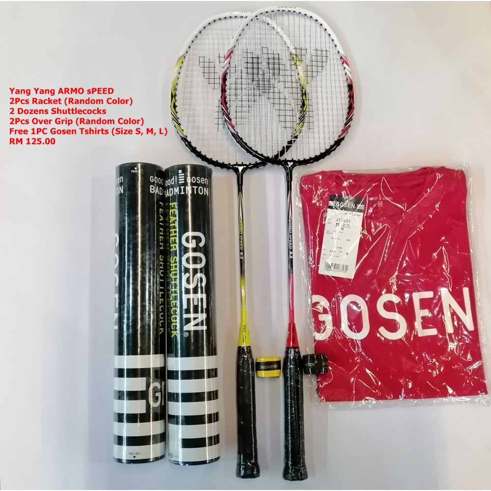 Yang Yang Armo Speed and Future Champ badminton racket Promotion ...
