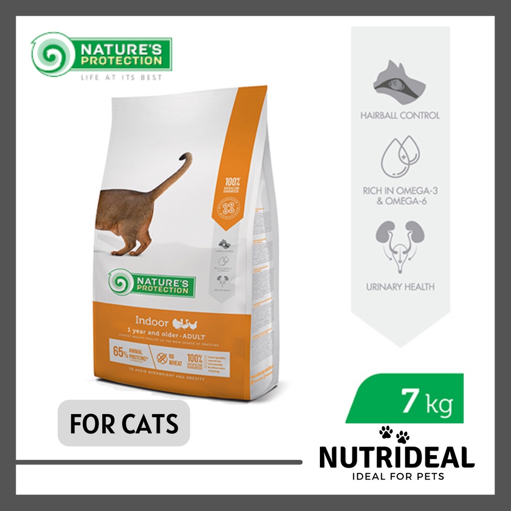 Nature's Protection Super Premium Adult Cat Food Indoor Care Poultry 1 ...