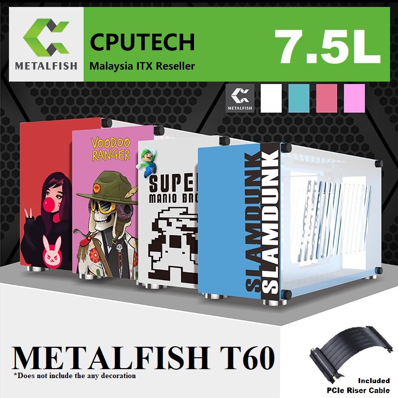 Metalfish T60 ITX Case Mini ITX PC Case | Shopee Malaysia