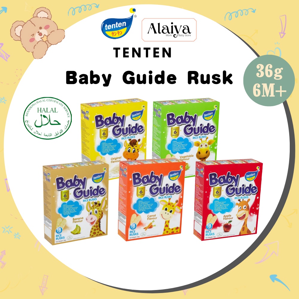 TenTen Baby Guide Rice Rusk 36g (For 6 Months) | Shopee Malaysia