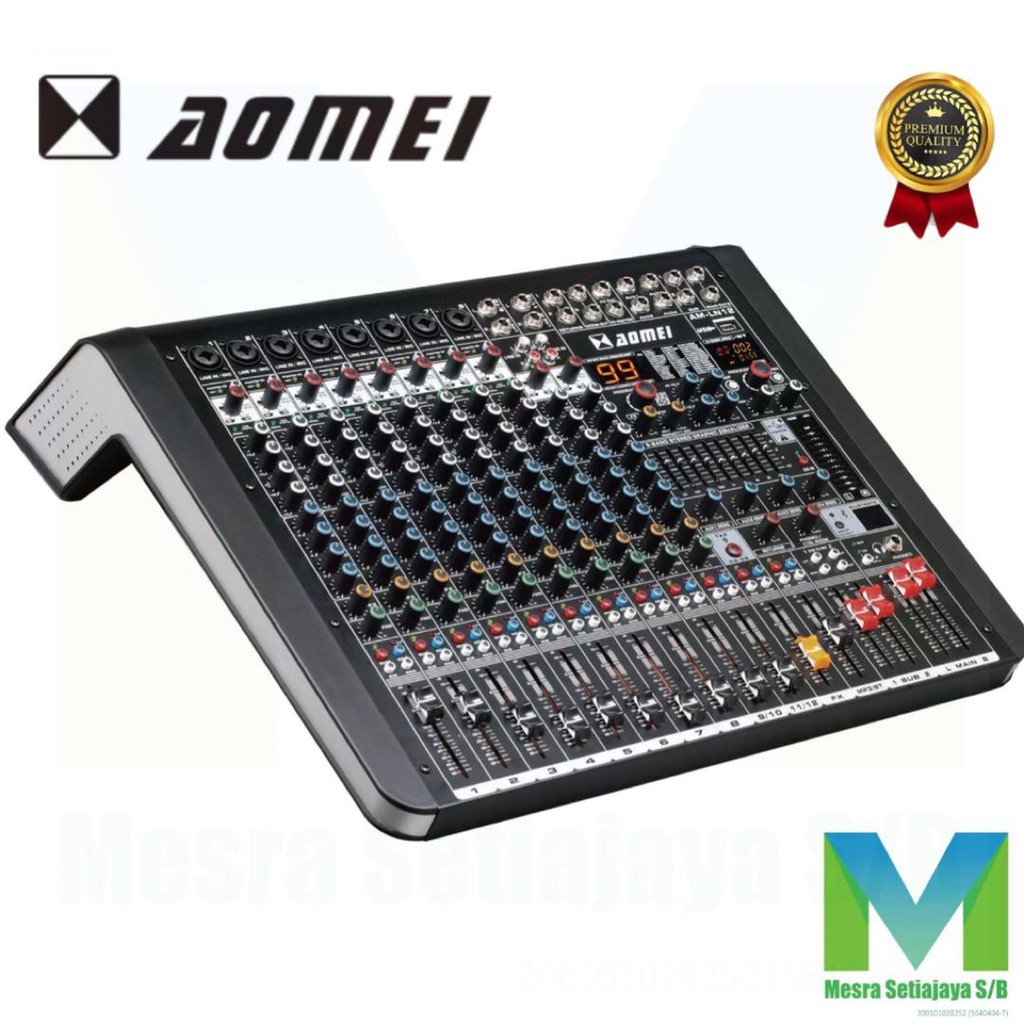 (Ready Stock) AOMEI AM-LN24 Professional Audio Mixer 24Channel Mixer ...