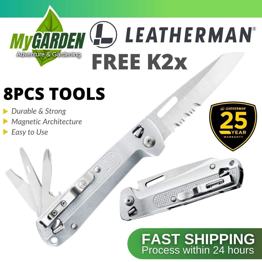 LEATHERMAN FREE K2X 8PCS Multi Folding Blade Survival Multifunctional BladeFor Hiking Camping ...