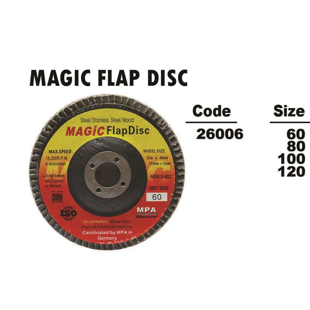 4" Magic Sandpaper Flap Disc For Angle Grinder | Shopee Malaysia