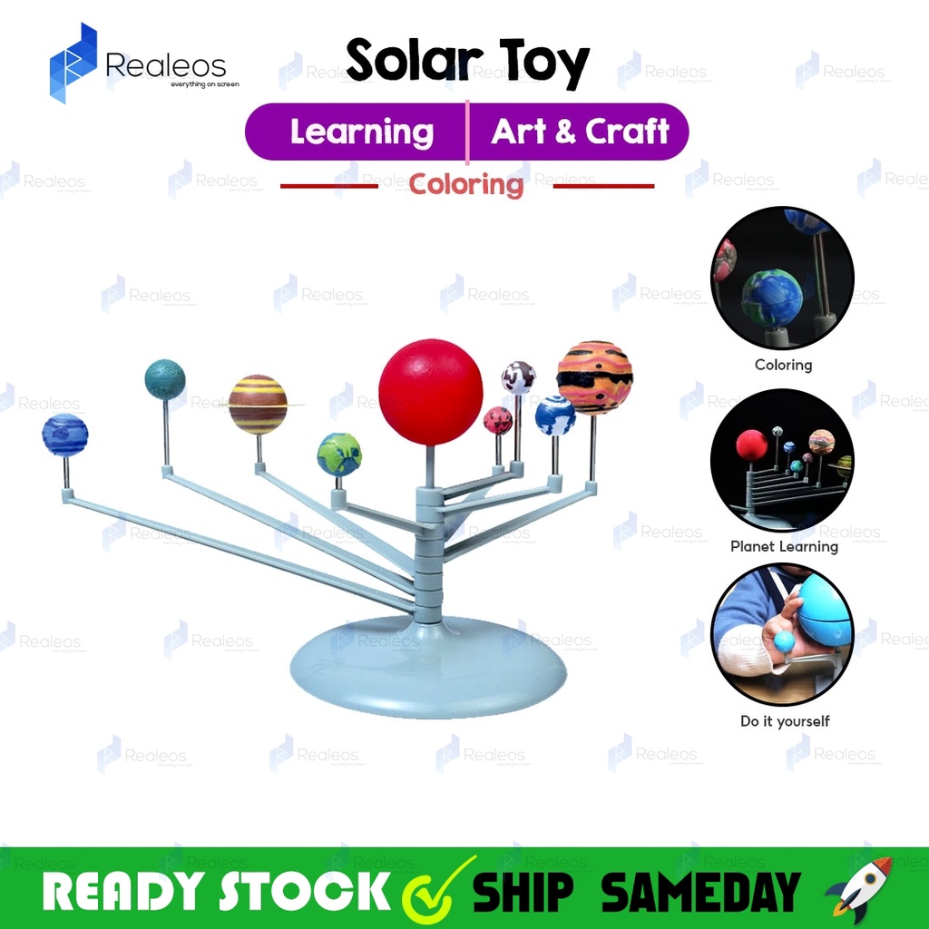 Realeos DIY Colouring Painting Astronomy Science Project Education The ...