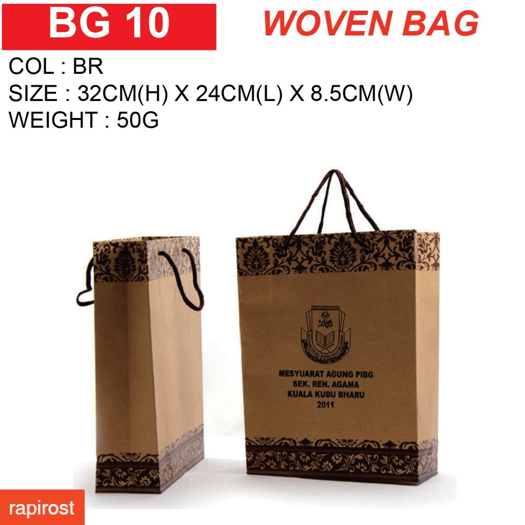 PAPER BAG BG10 / Doorgift / Souvenir / Gifts / Event / Hadiah ...