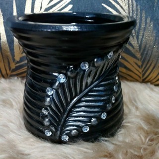 pasu hitam seramik bercorak dengan 3 jenis design | Shopee Malaysia