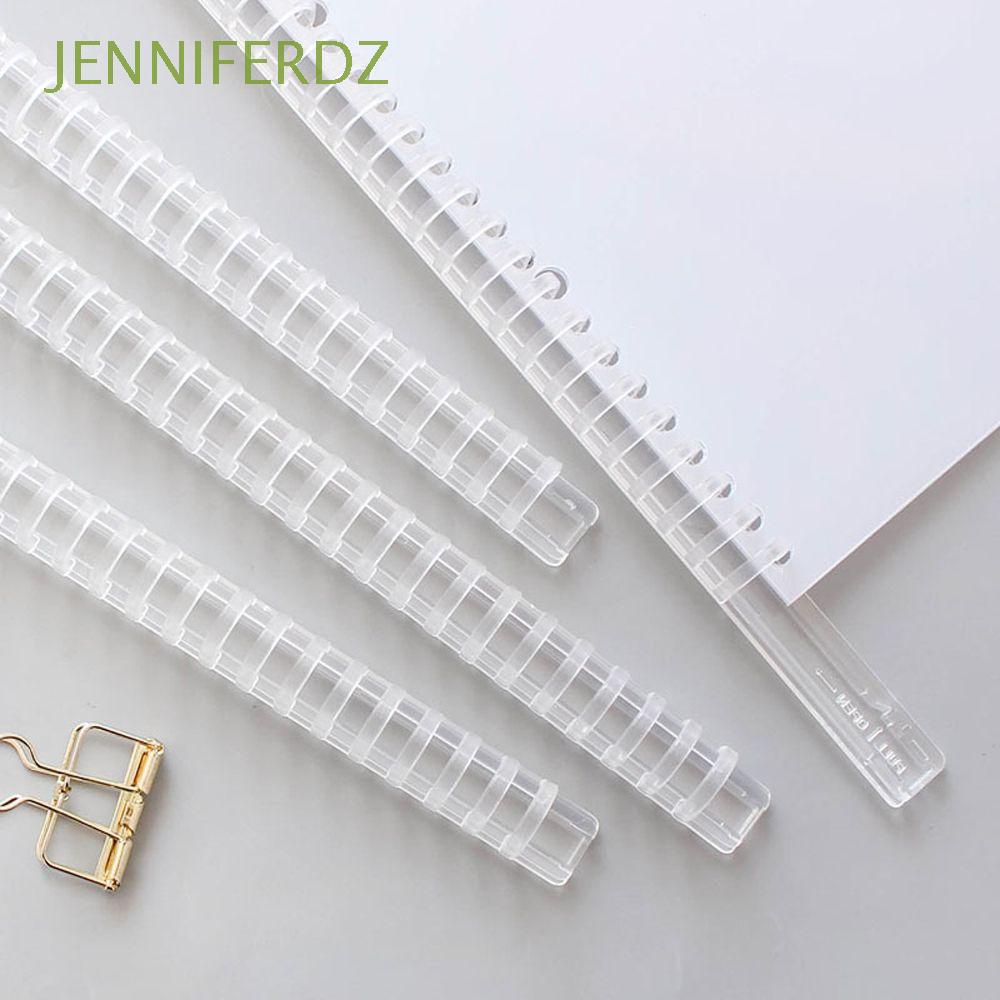 JENNIFERDZ 20/26 Hole Loose Leaf Book Binder Rings Transparent Plastic ...