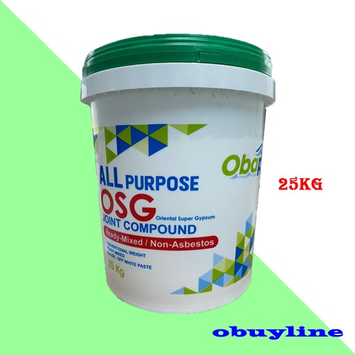 Obaproof All Purpose OSG Joint Compound (Ready Mixed/Non-Asbestos) 25KG ...