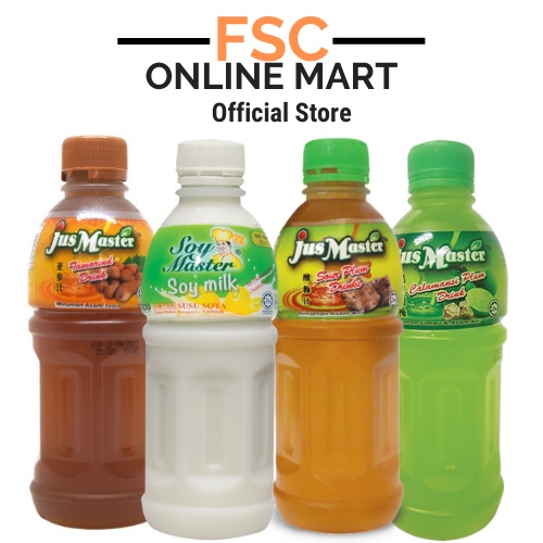 [FSC] JusMaster Asian Juice Drink 320ml (AsamJawa/Calamansi/AsamBuah/Soya) | Shopee Malaysia