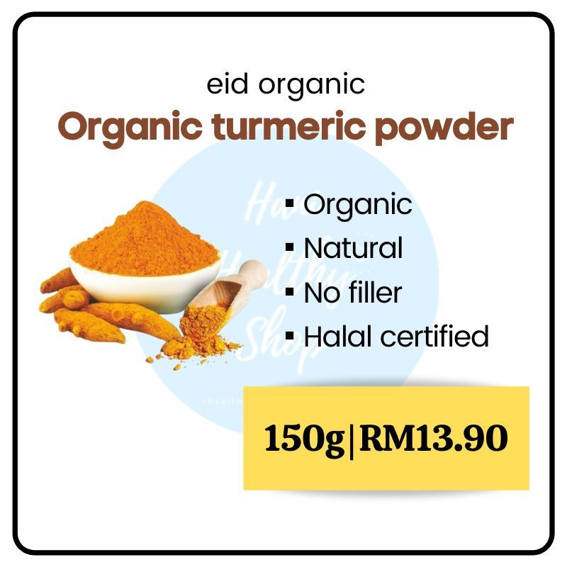 Eid Organic : ORGANIC TURMERIC POWDER (Serbuk Kunyit Organik) | Shopee ...