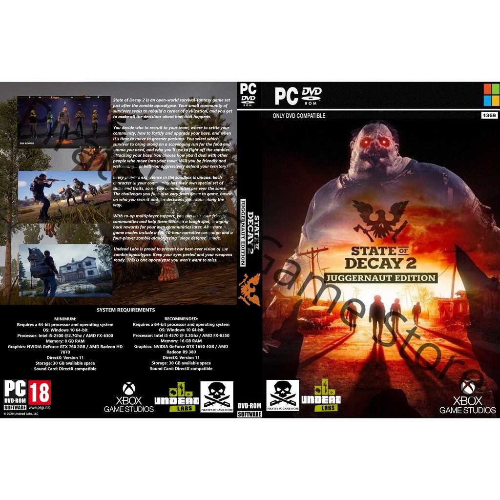 (PC DVD) State of Decay 2: Juggernaut Edition (Homecoming Update ...